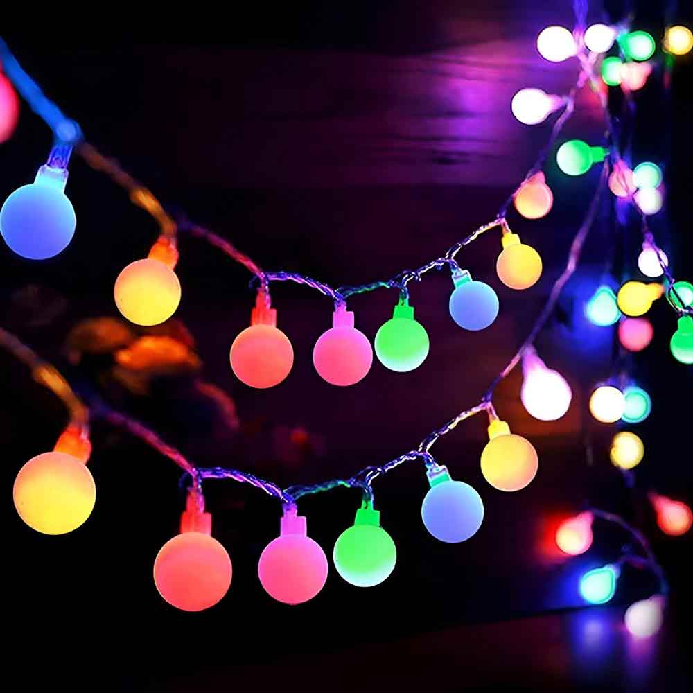 Mini Festoon Solar Powered String Lights - Hybrid USB & Solar Charging ...