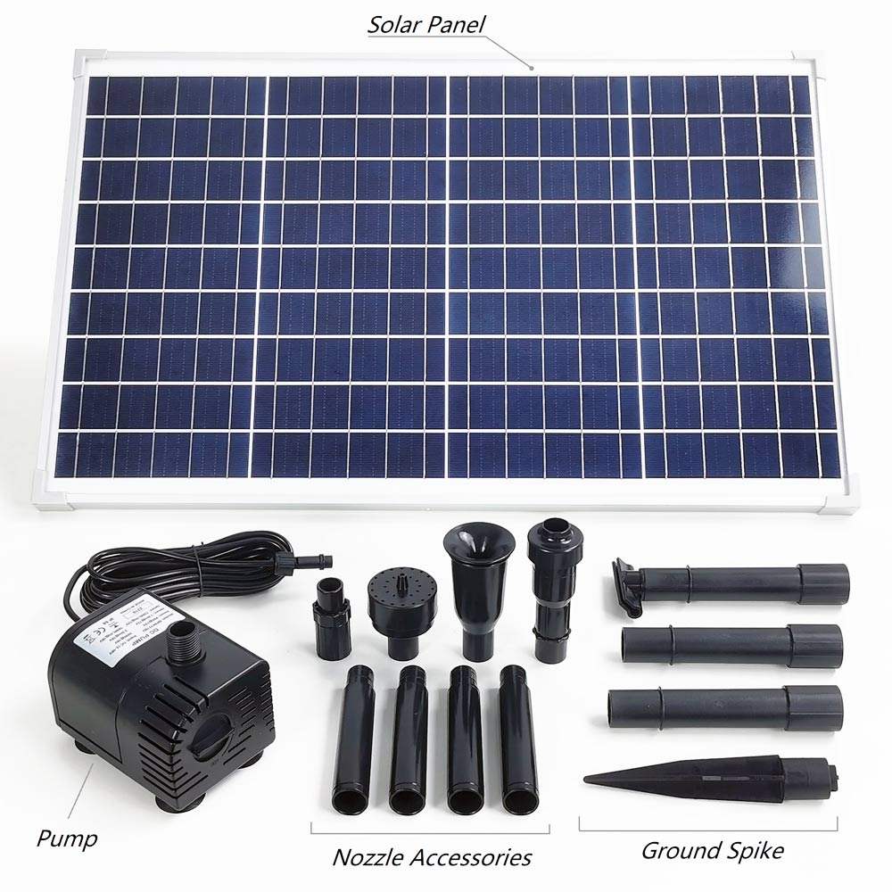 Pond Filter Pump Solar 1800 LPH - Filters Ponds Up to 3000L