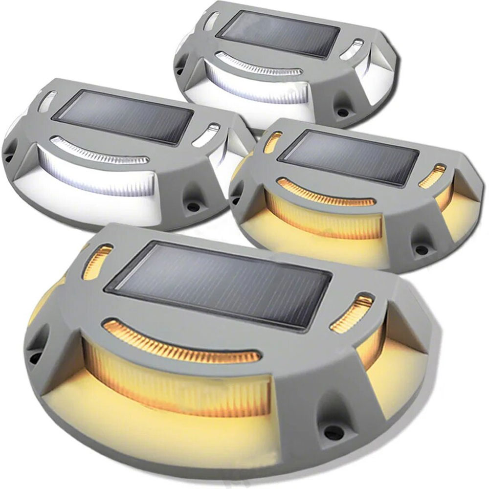 Solar Driveway Lights | Aluminium 15 Lumen LED Pack of 2 | PowerBee