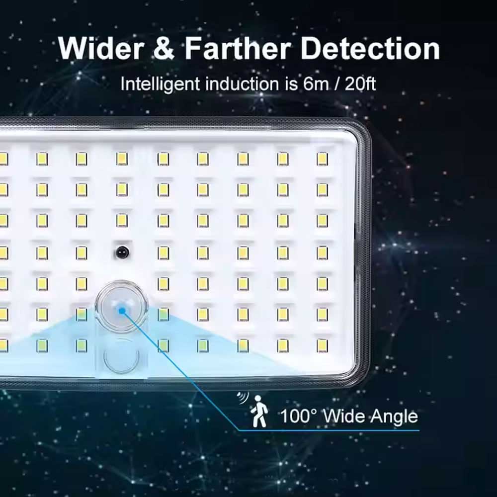 Premium Solar Motion Detector Light 850 Lumen | PIR & Remote