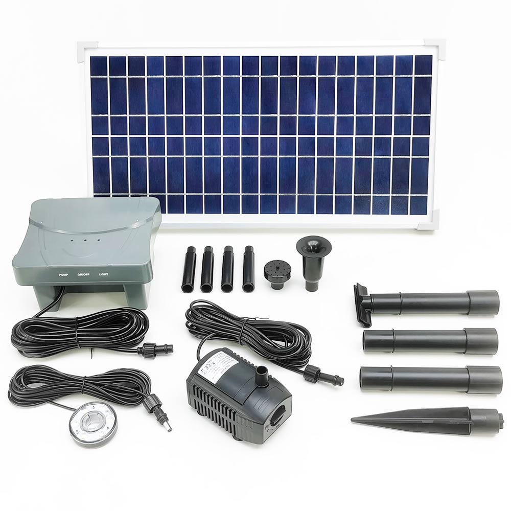 Solar Pond Filter Pump With Battery Backup | 570 LPH | Garden Pond Filter