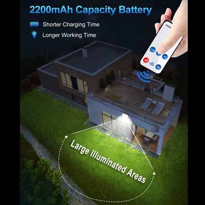 500 Lumen Solar Powered Security Lights | Remote/Fixed Panel | Motion ...