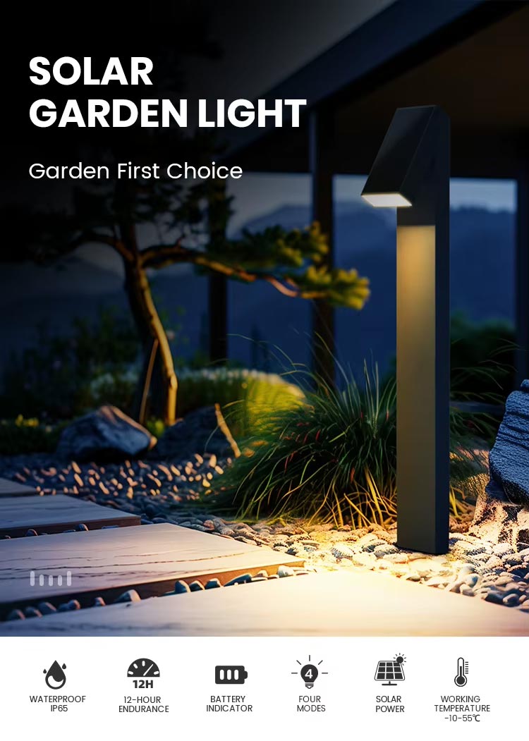 Solar Bollard Light 500 Lumen | Aluminium | 4 Modes ALS
