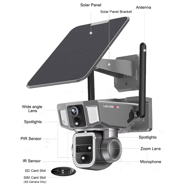 Centurion Solar PTZ Camera – 10× Zoom & Dual Lens | PowerBee