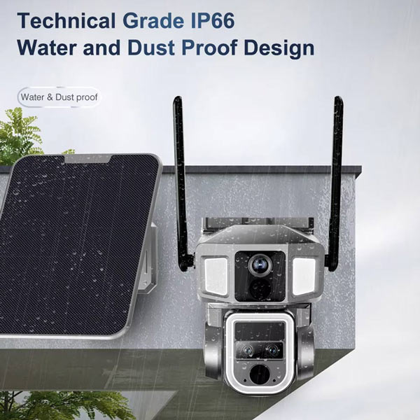 Centurion Solar PTZ Camera – 10× Zoom & Dual Lens | PowerBee