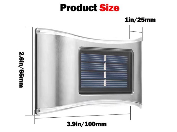 Stainless Steel Solar Fence Lights – Slim Design | PowerBee