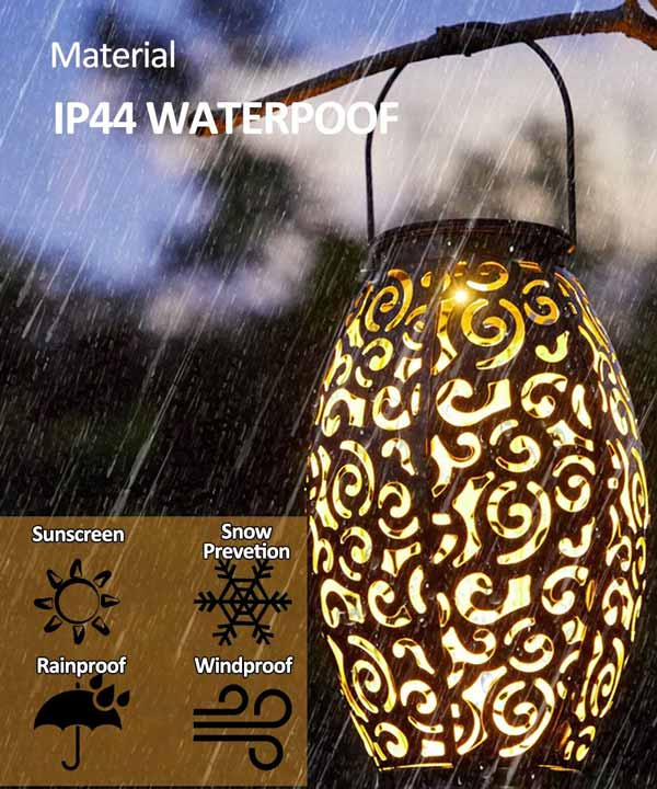 Filigree Copper-Effect Solar Lantern – Decorative Outdoor Light | PowerBee