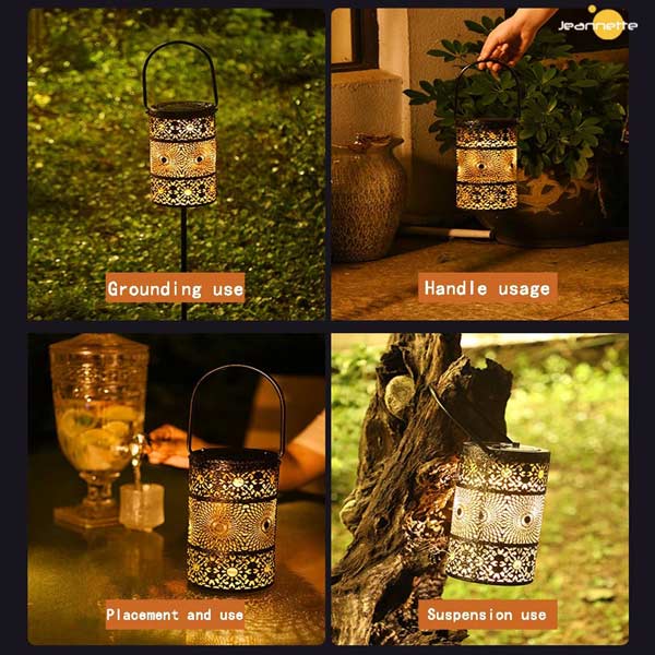 Filigree Solar Stake Lantern – Decorative | PowerBee