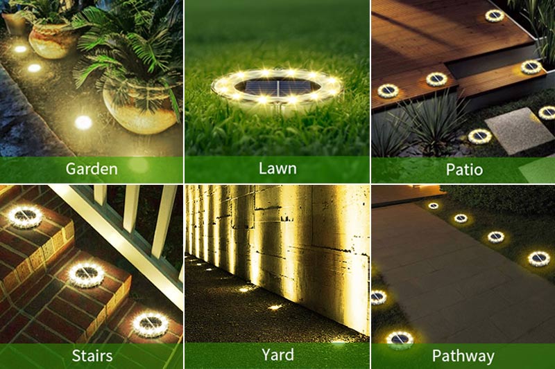 Solar Ground Uplights – IP67, Garden & Decking | PowerBee