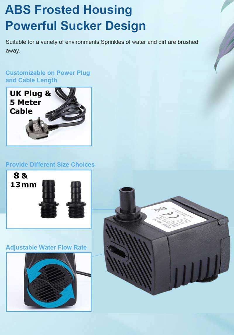 Flow Pro 600 Water Feature Pump – 600 LPH | PowerBee