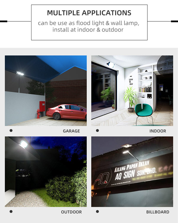 Premium Flood Light with ALS Technology, 15W Solar Panel | PowerBee