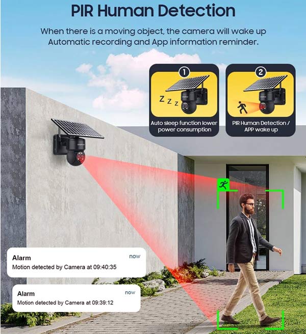 Harrier PTZ Solar Camera | 6MP 12x Zoom, 8W Panel | PowerBee