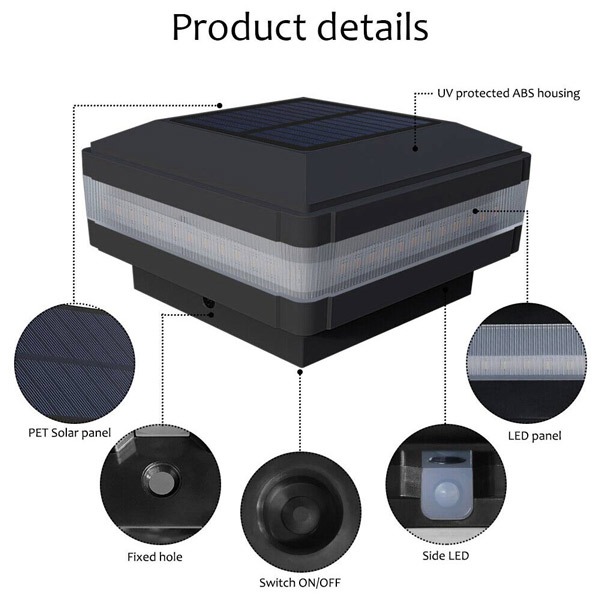 Solar Deck Post Lights – Bright 80–100 Lumen LED | PowerBee