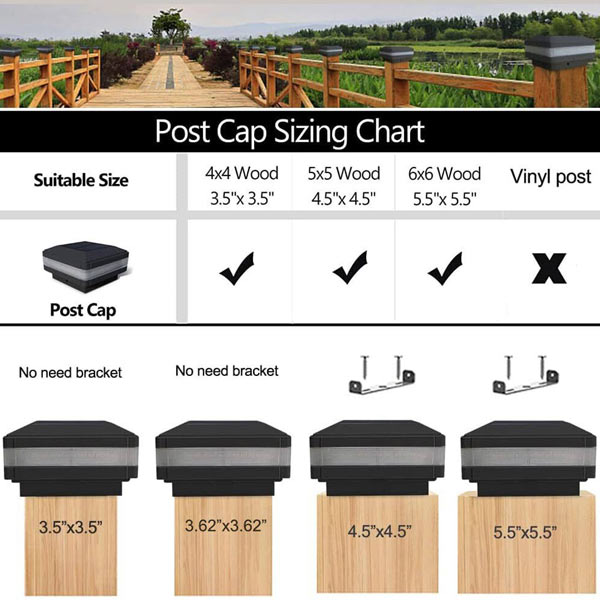 Solar Deck Post Lights – Bright 80–100 Lumen LED | PowerBee