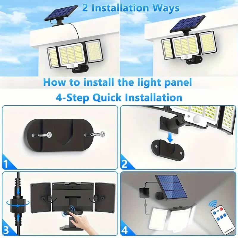1000-Lumen Solar Security Light | PowerBee UK Ltd
