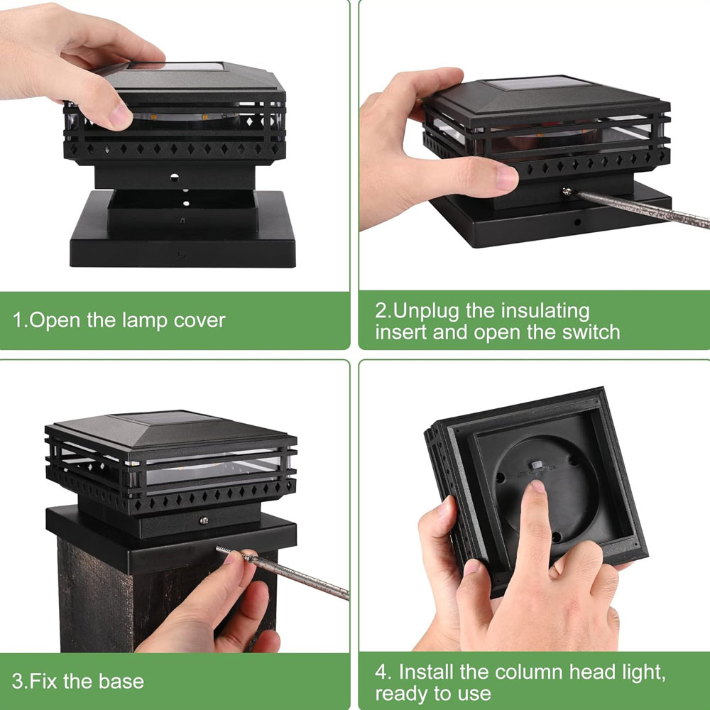 Solar Post Cap Lights - 2 pk