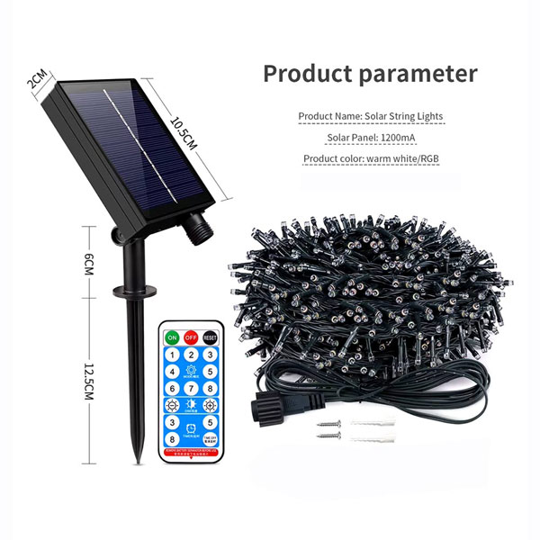 Solar Powered LED String Lights – Remote | PowerBee