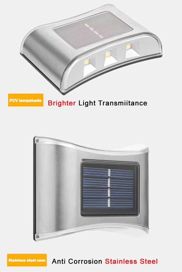 Stainless Steel Solar Fence Lights – Slim Design | PowerBee