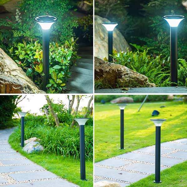 Cast Aluminium Solar Bollard Lights | Auto Light System | PowerBee UK